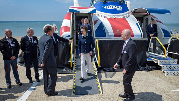 Princess Anne Visits The Hovercraft Museum